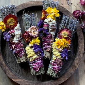 Spring Floral White Sage Smudge | Spring Cleansing Smudge Bundle ...