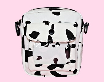 Cow Print Shoulder Bag | Etsy