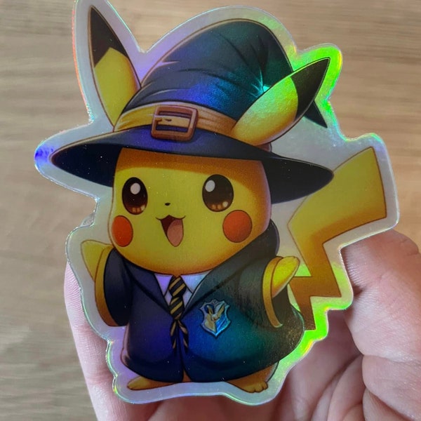 Pikachu Holographic - Etsy