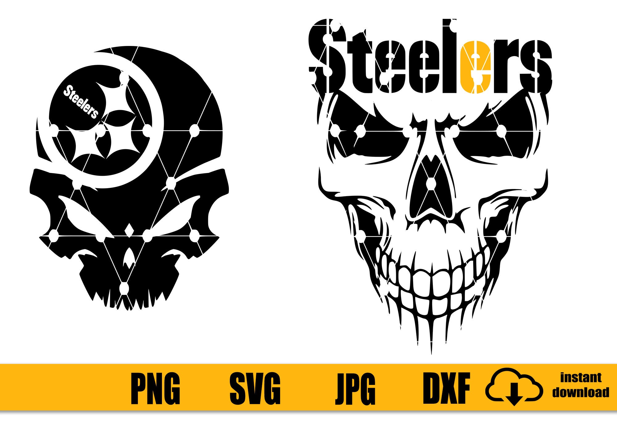 PITTSBURGH STEELERS SVG Steelers Skull Svg Steelers Svg | Etsy