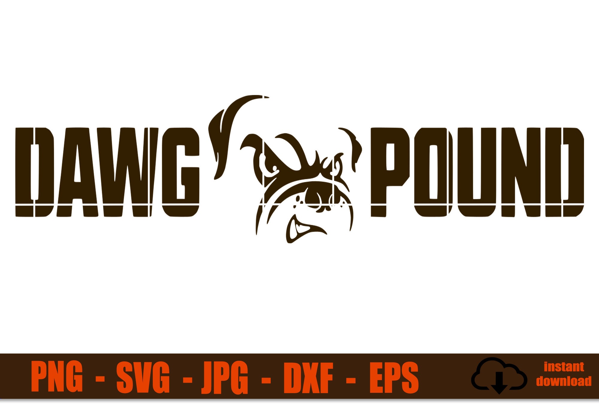 Cleveland BROWNS SVG Dawg Pound SVG Cleveland Browns | Etsy