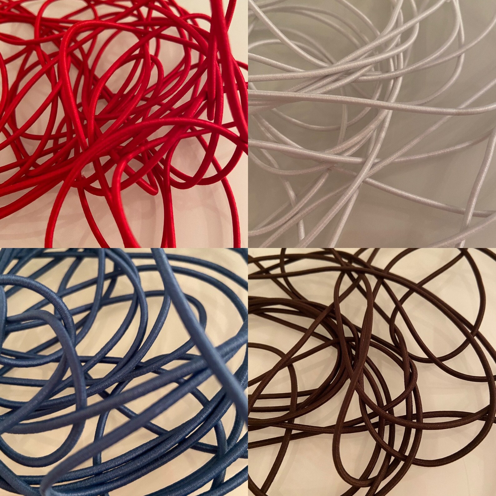 Rubber band 3 mm rubber cord hat rubber strands elastic Many | Etsy