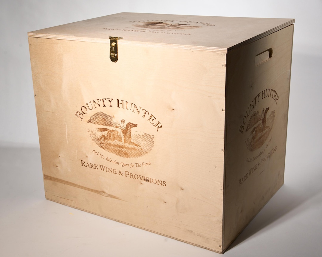 RARE Vintage 12 Bottle Bounty Hunter Wine & Provisions Wood Crate Extra ...