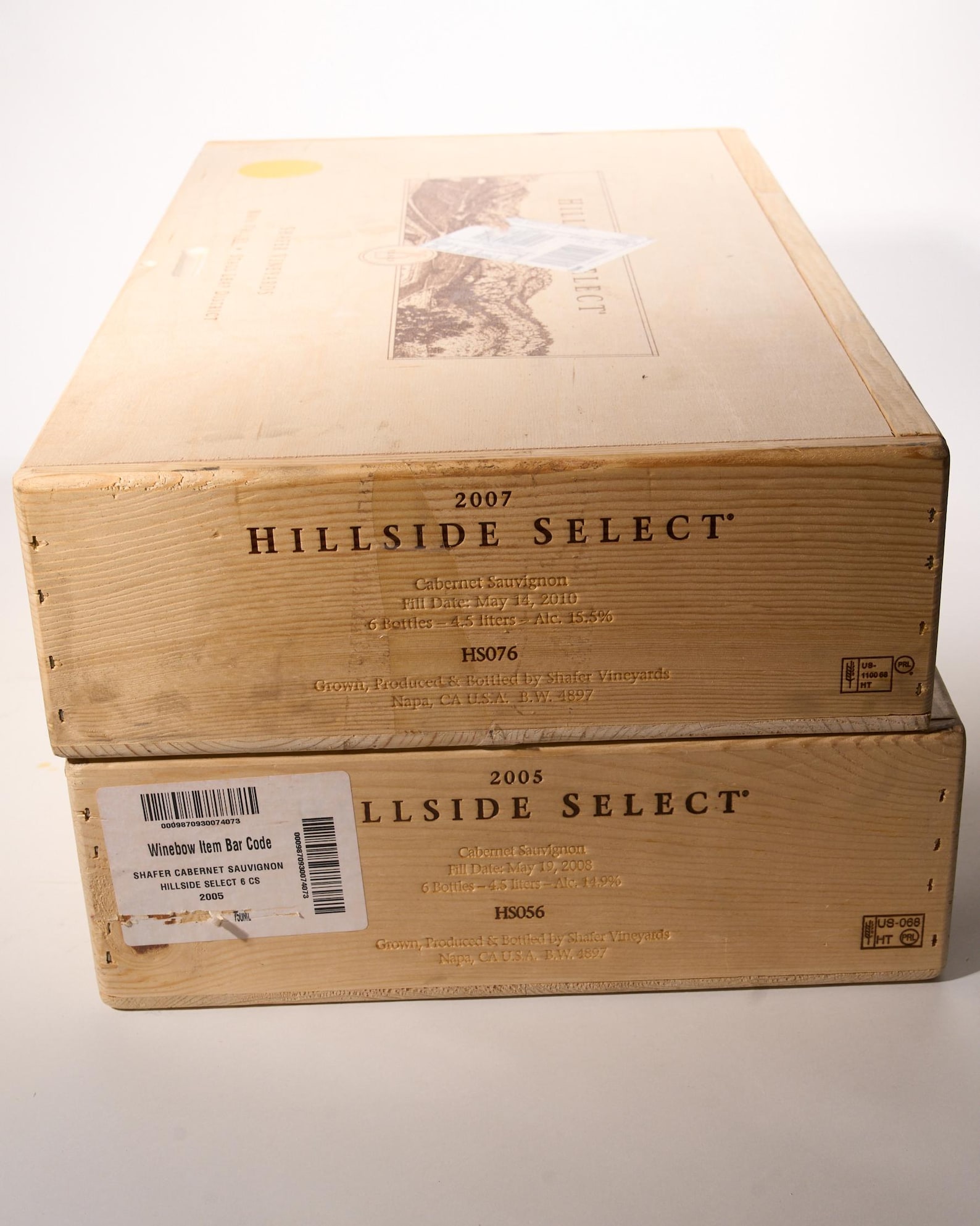 Vintage Shafer Hillside Select Empty Wood Wine Crates With Lids - Etsy