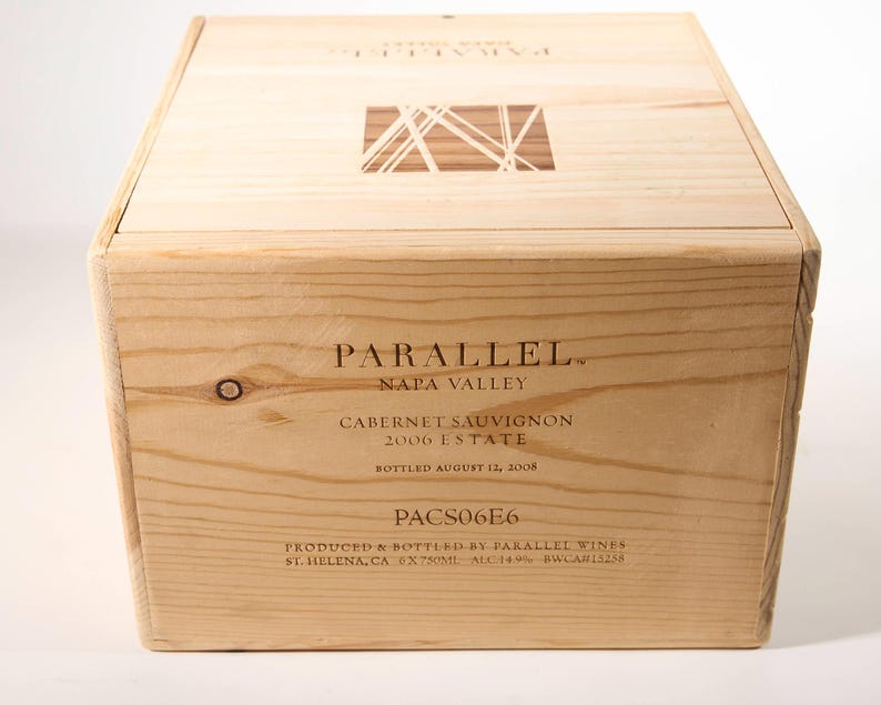 2006 Parallel Winery Empty Wood Wine Crate - Etsy