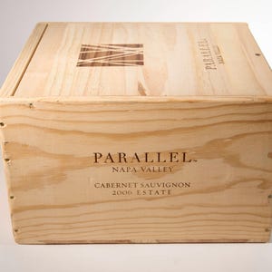 2006 Parallel Winery Empty Wood Wine Crate - Etsy