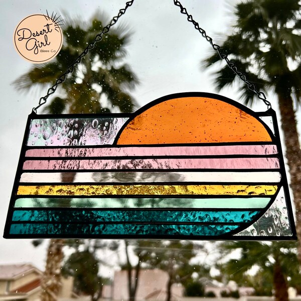 Stained Glass Sunset - Etsy
