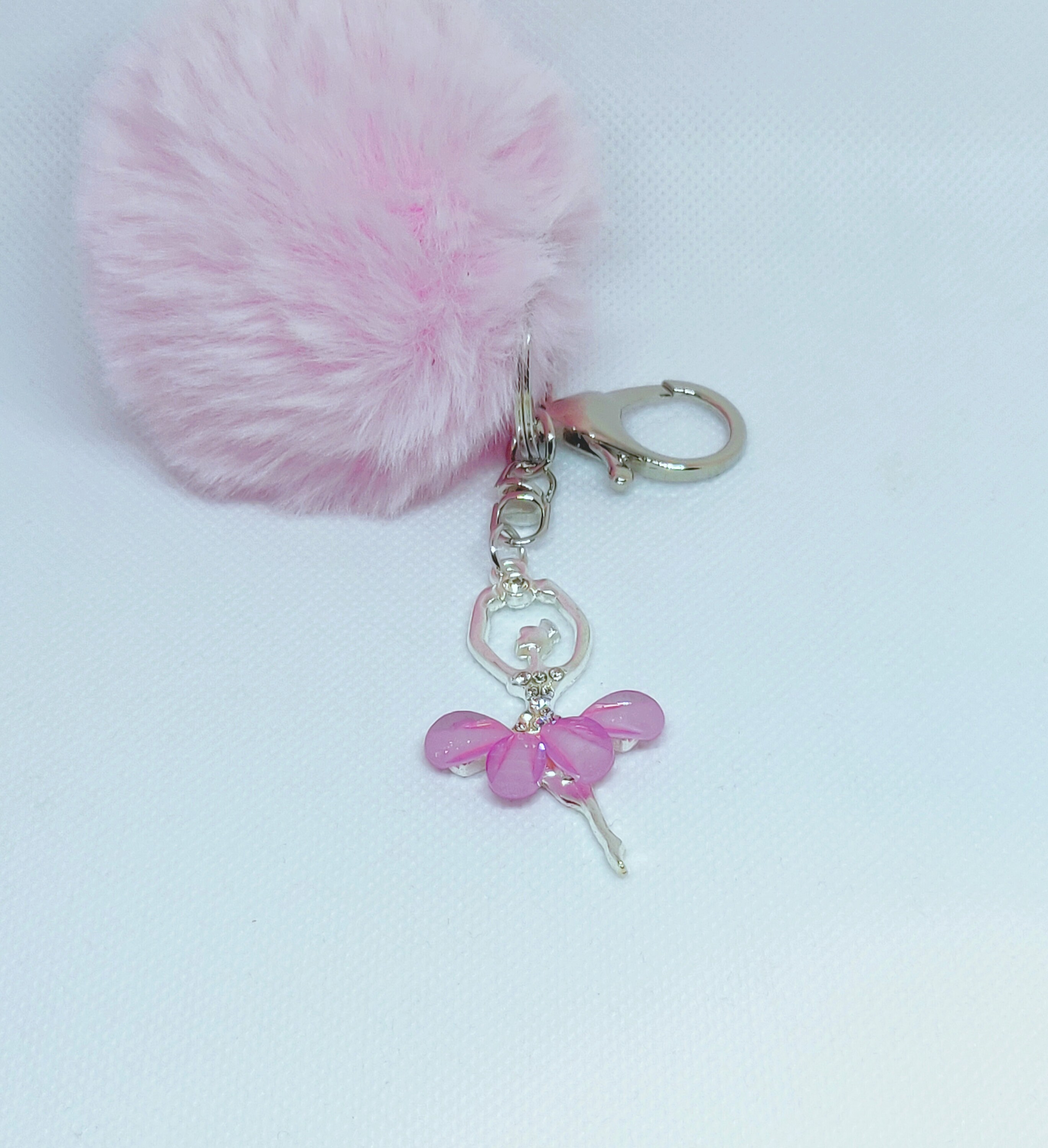 FURRY KEYCHAIN , POM Pom Key Ring , Purse Keychain , Cute Keychain ...