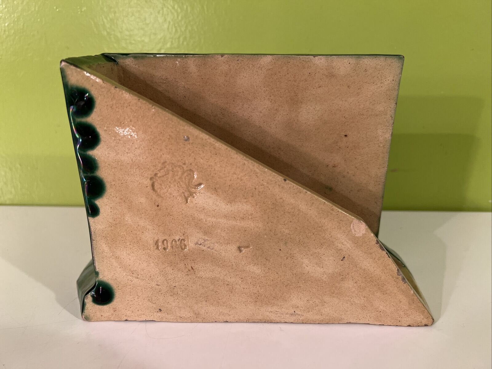 Bordallo Pinheiro Faience Pottery Fandango Card Holder by Manuel ...