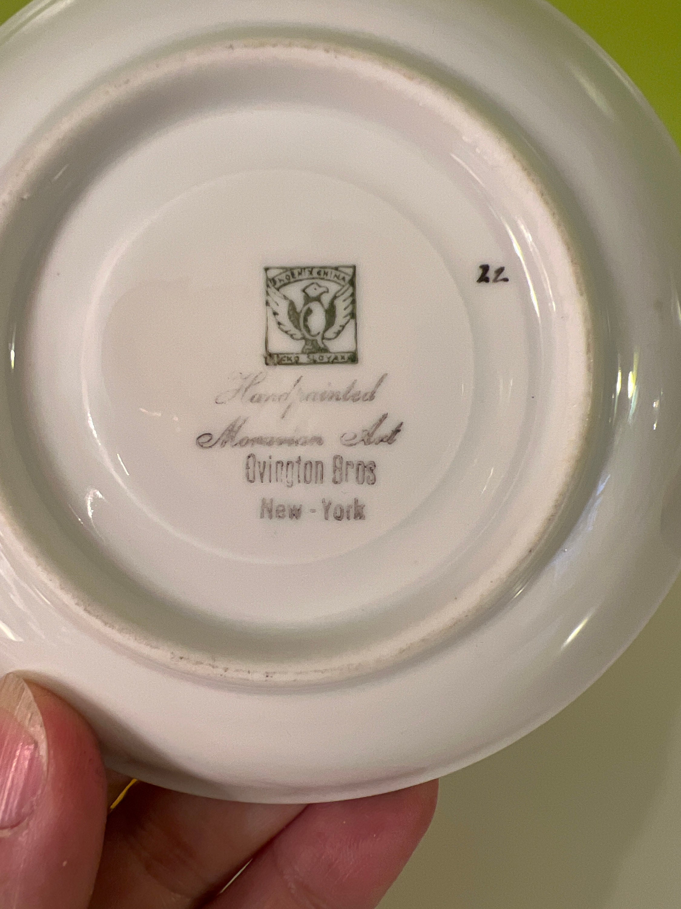 Phoenix China Moravian Hand Painted Demitasse Cups (6), Saucers (3 ...