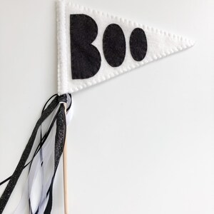Handmade Felt Halloween Flag, Halloween Pennant, Boo Flag, Boo Pennant ...