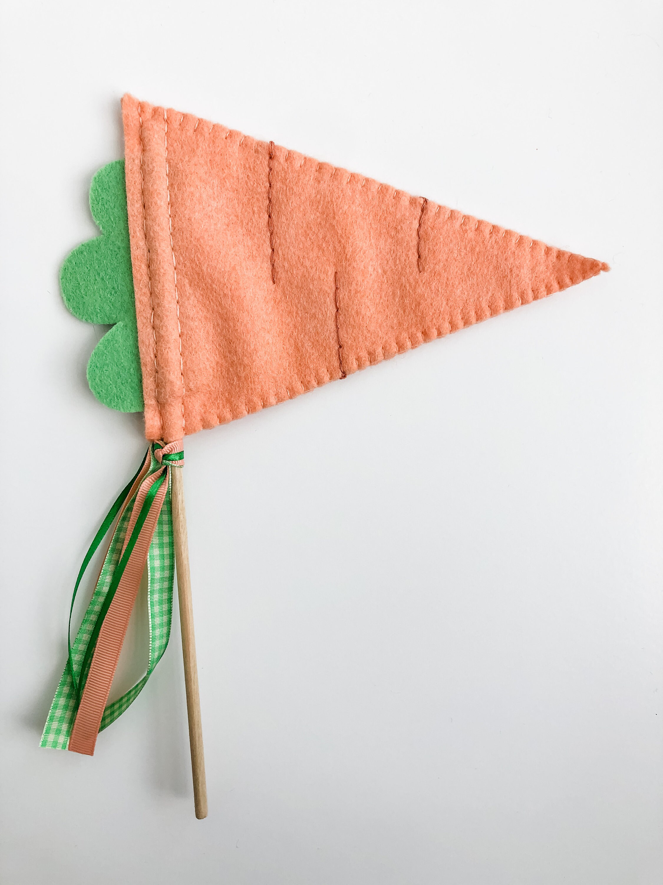 Handmade Felt Easter Flag, Easter Pennant, Carrot Flag, Carrot Pennant ...