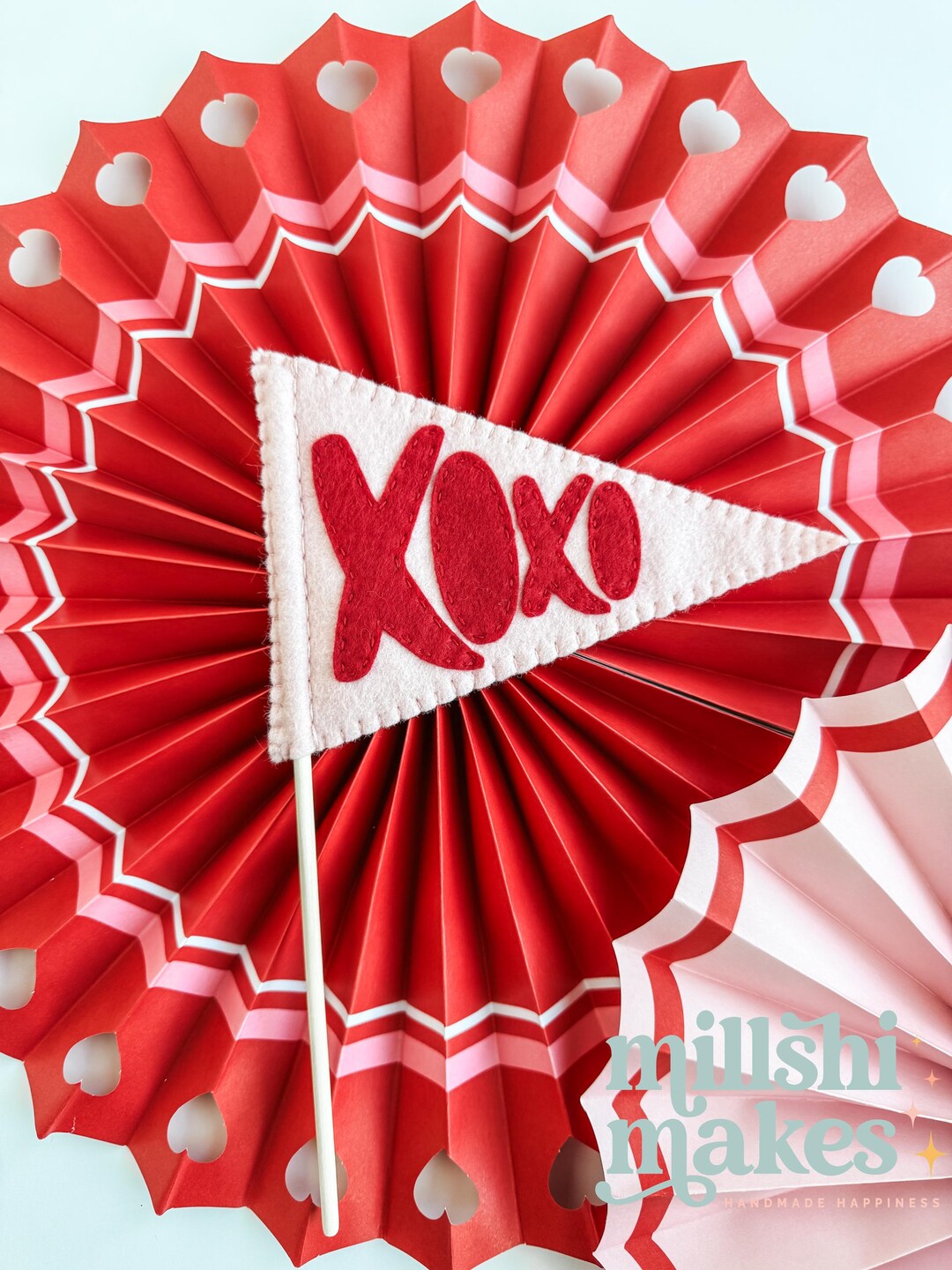 Handmade Felt Valentine Flag, XOXO Flag - Etsy