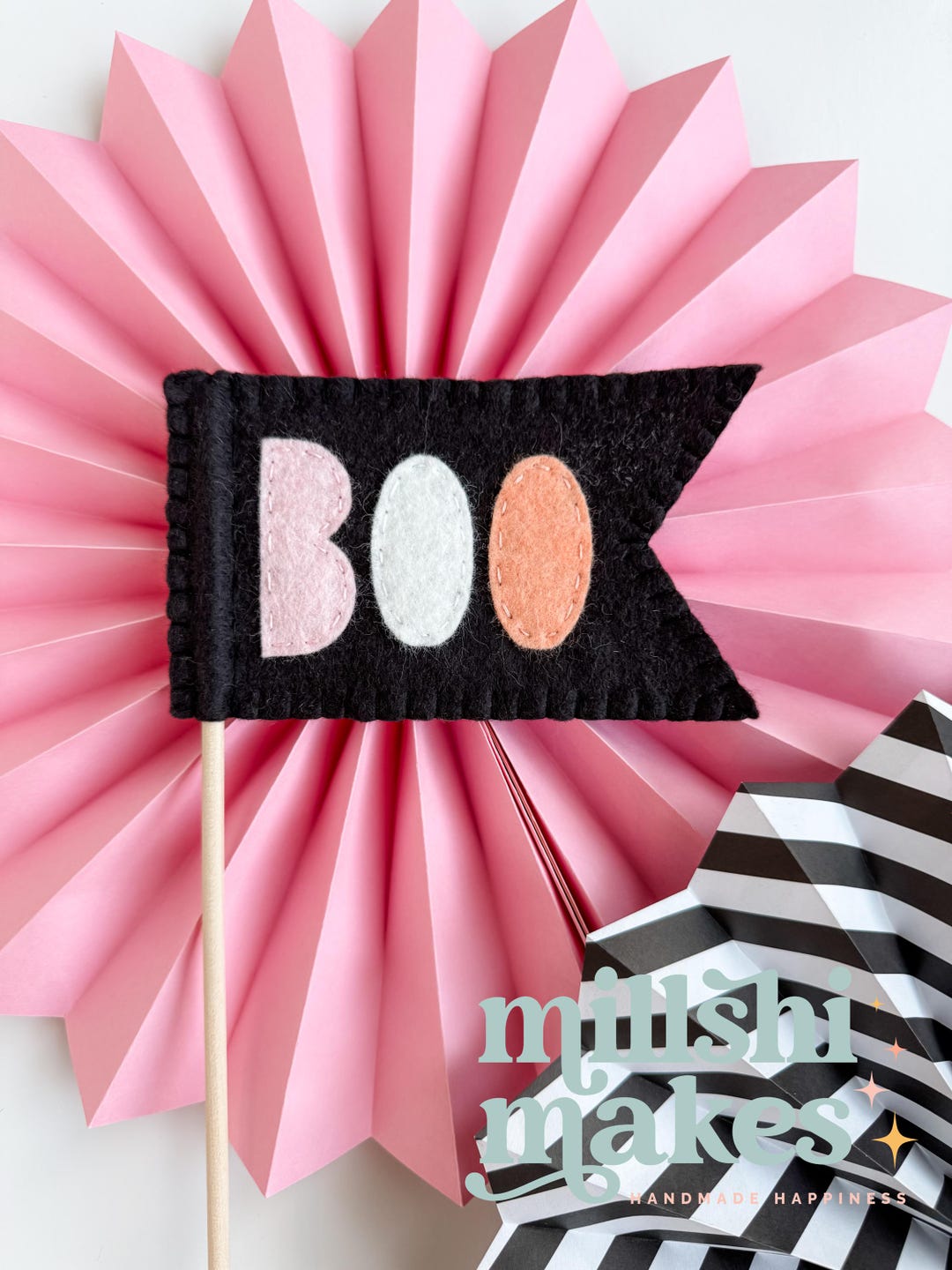 Handmade Felt Halloween Flag, Boo Flag - Etsy