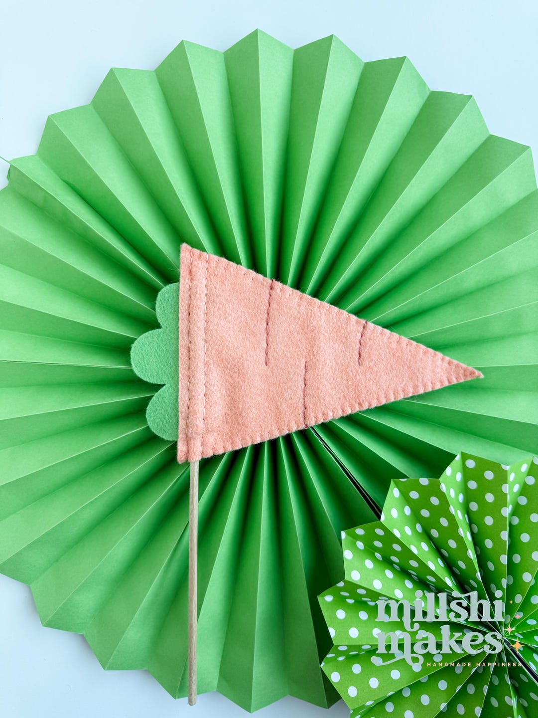 Handmade Felt Easter Flag, Easter Pennant, Carrot Flag, Carrot Pennant ...