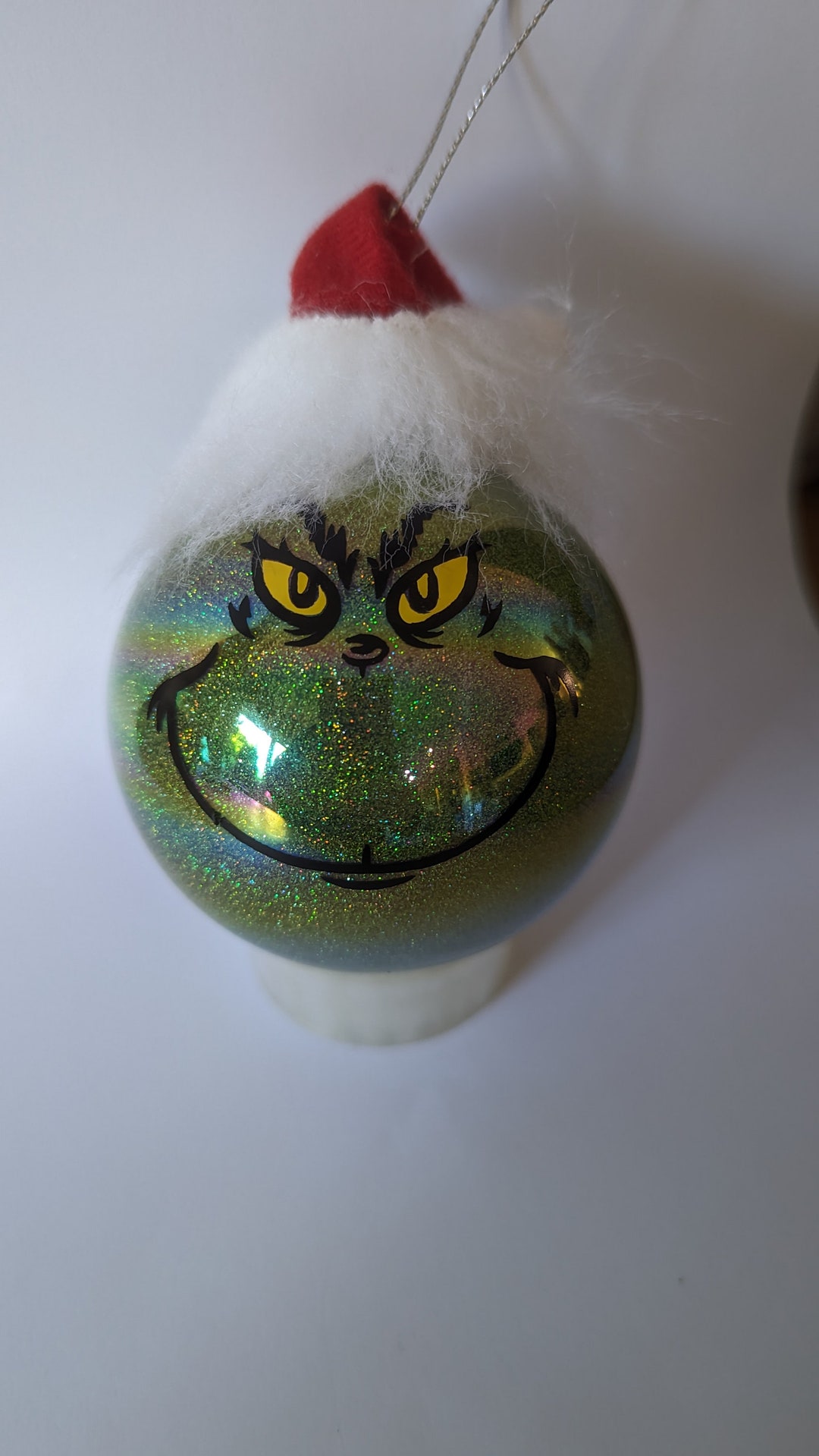The Grinch Christmas Bauble - Etsy UK
