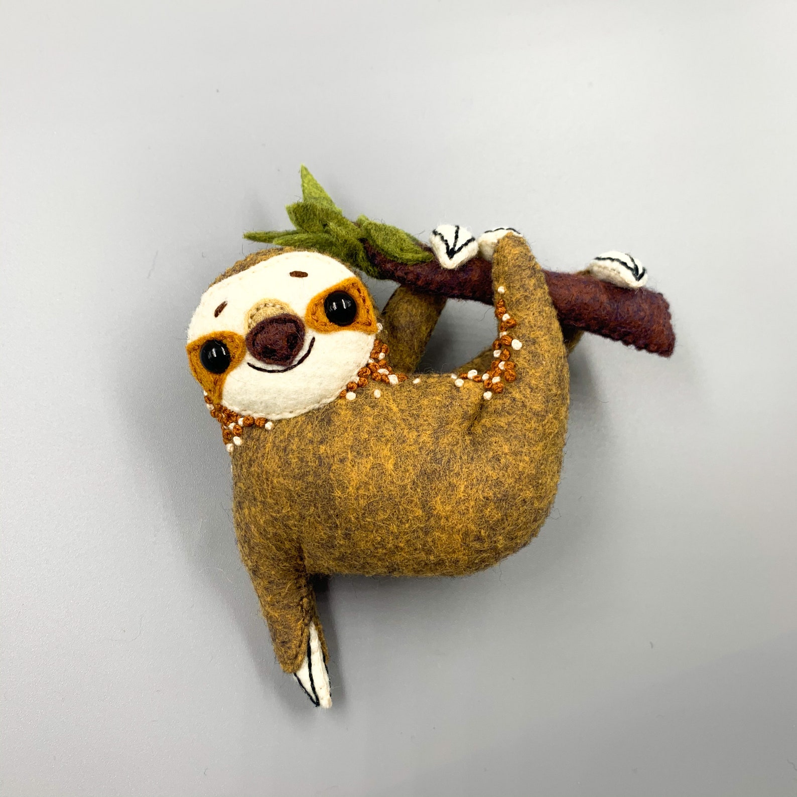 PDF Pattern Felt Sloth Gift Sewing Pattern PDF. Needle Felted | Etsy