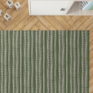 Jungle Forest Nursery Rug, Green Rug for Kids Room, Safari Woodland ...