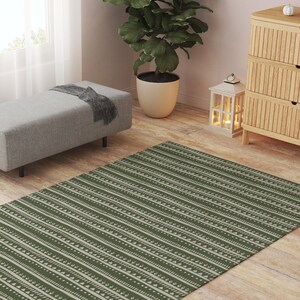 Jungle Forest Nursery Rug, Green Rug for Kids Room, Safari Woodland ...