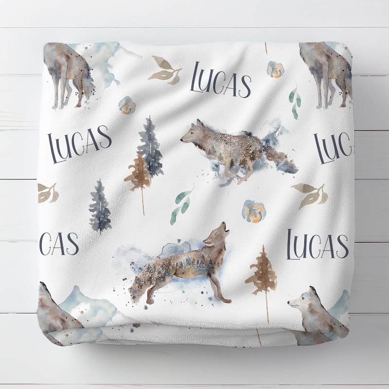 Wild Animal Knit Blanket - Etsy