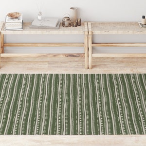 Jungle Forest Nursery Rug, Green Rug for Kids Room, Safari Woodland ...