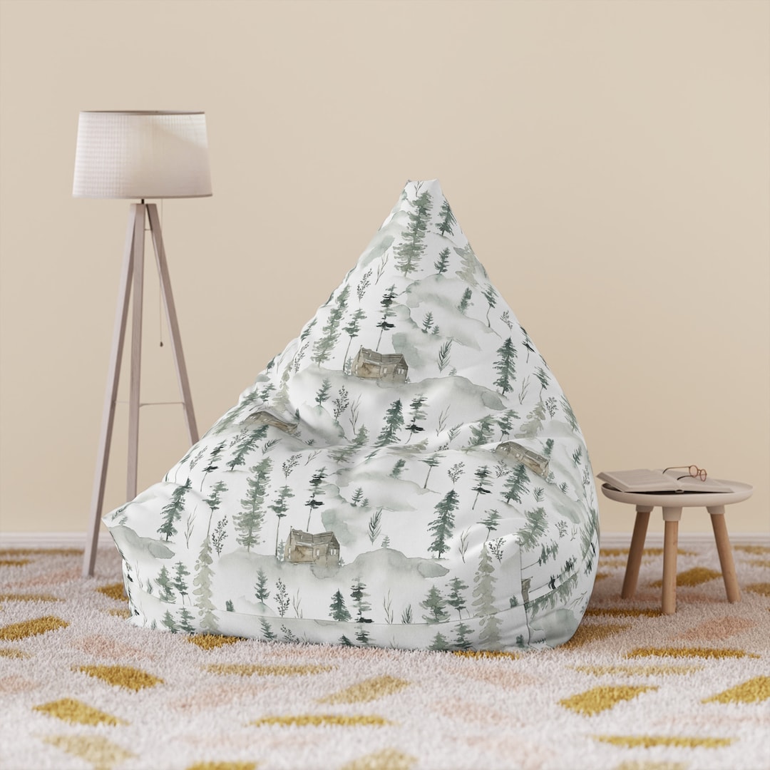 Green Forest Bean Bag Chair Cover, Bean Bag Chair for Toddlers Teens ...