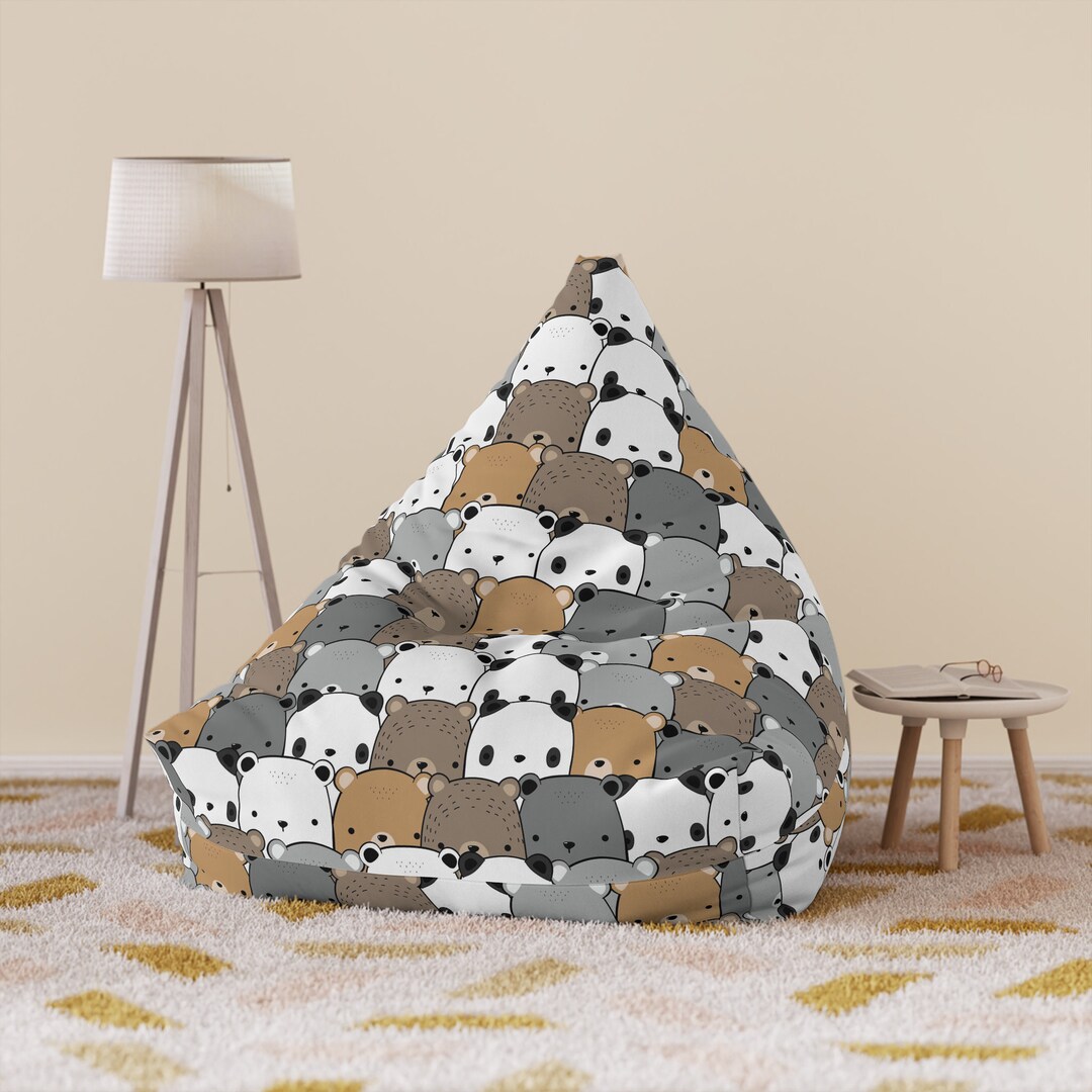Bean Bag Chair for Kids, Cute Bear Panda Bean Bag Chair for Toddlers ...