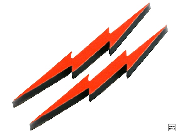 The Bolt Two Tone Lighting Bolt Shape Fingerboard Board Rail - Etsy