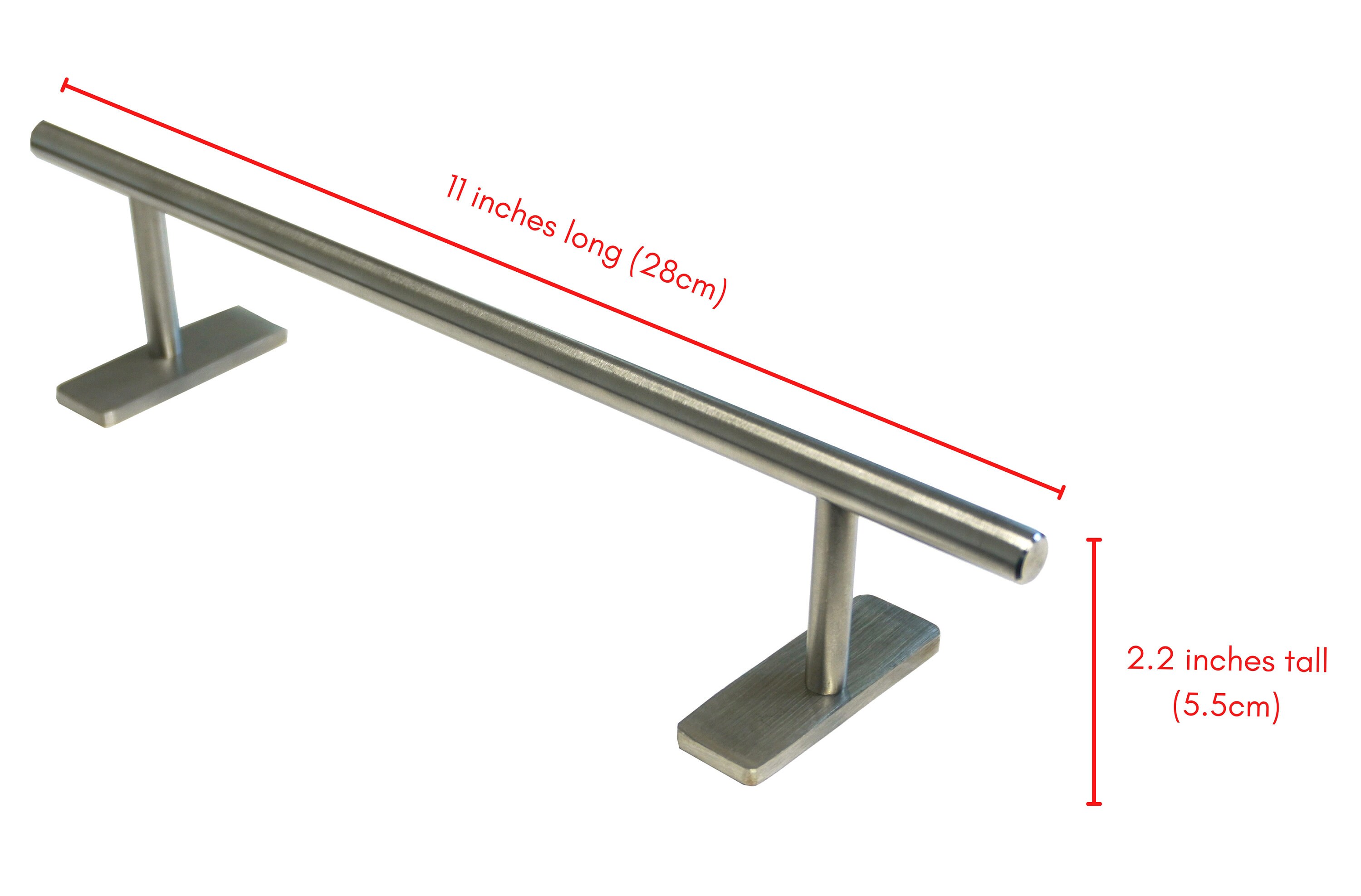 DIY Round Fingerboard Rail Kit - 11 Inch Long Silver Round Rail for ...