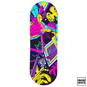 The "graffiti" Eco Series Graphic Fingerboard Deck by Finger Space - Etsy