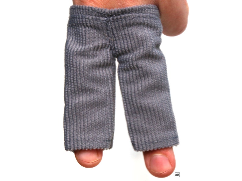 The "black Leather" or Denim Miniature Finger Pants for Fingerboarding ...