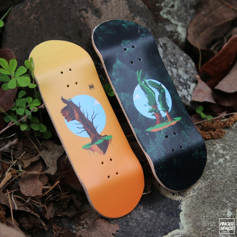 Choose From 14 Eco Series Graphic Fingerboard Decks by Finger Space - Etsy