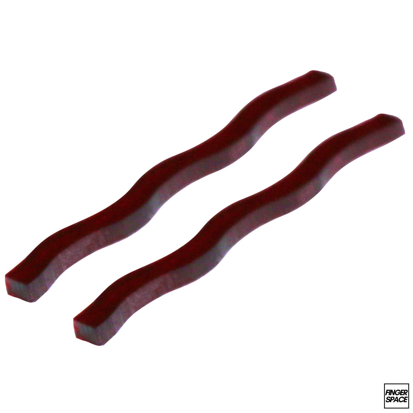 Semi-transparent Crimson Board Rails for Fingerboarding in 6 Shapes ...
