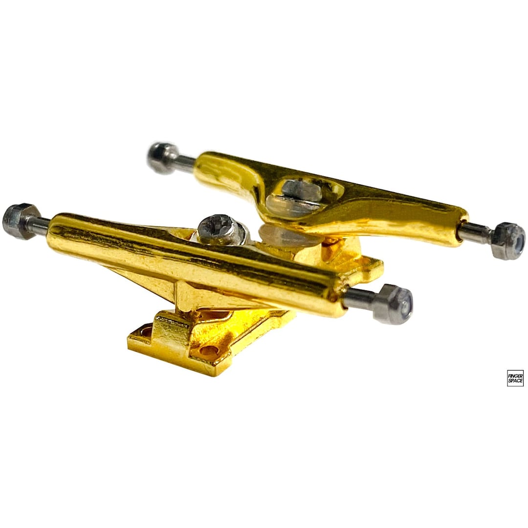 34mm Professional Olympus Fingerboard Trucks in Golden Colorway With ...