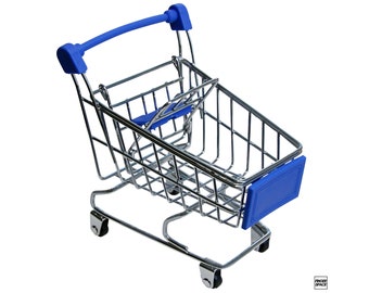 Blue Shopping Cart - Etsy
