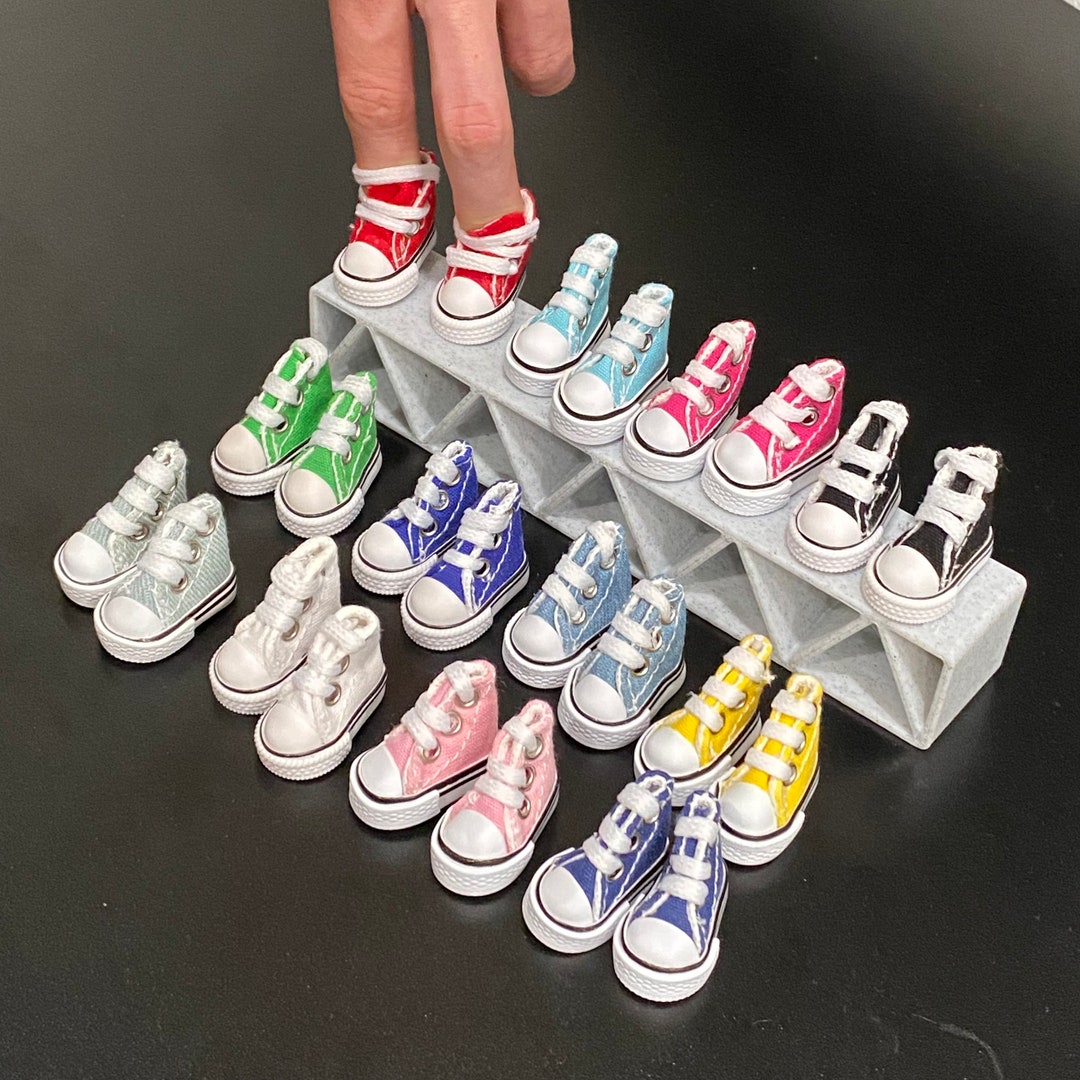 Miniature Canvas Finger Shoes for Fingerboarding and Finger Break Dance ...