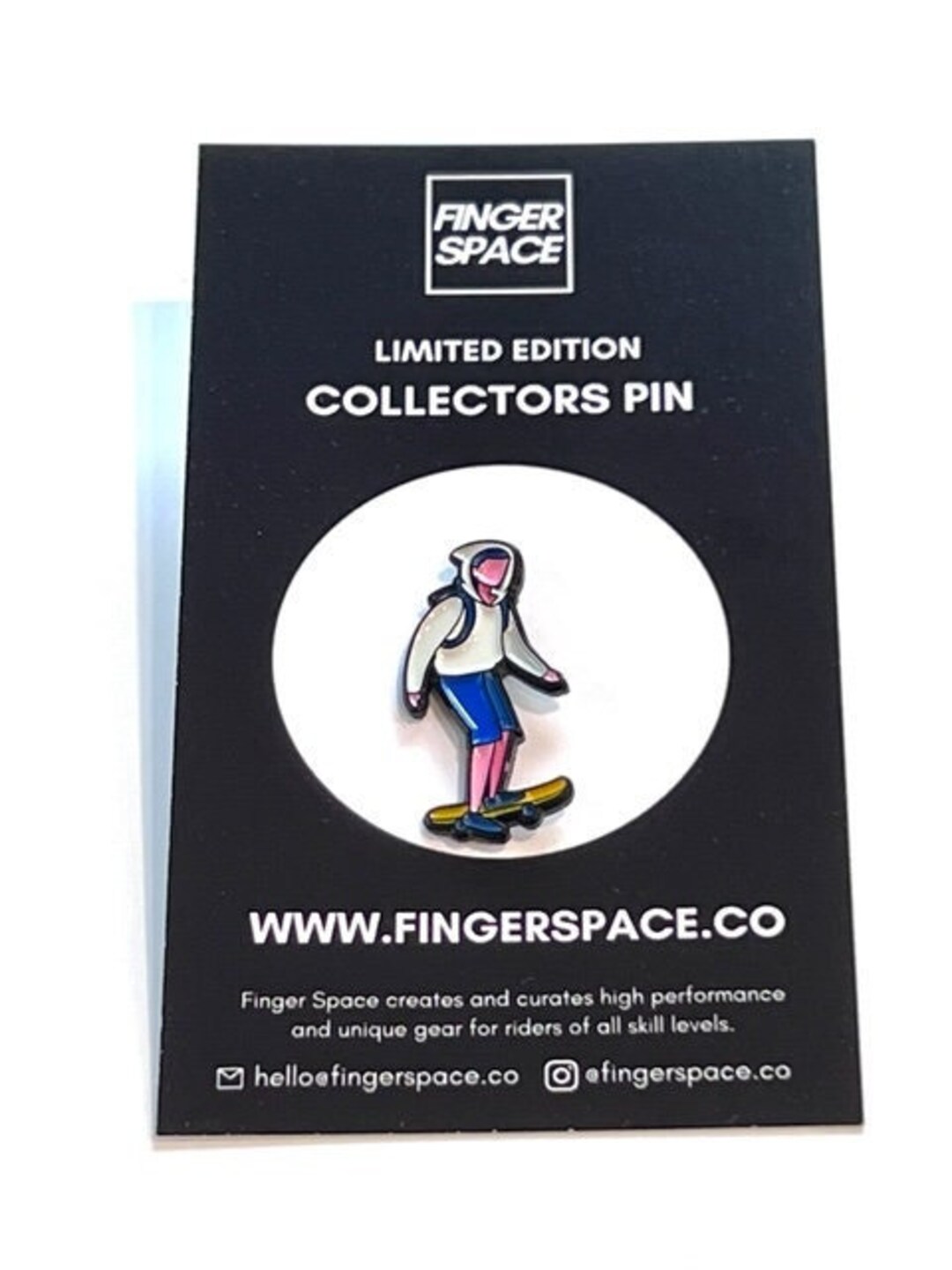 Limited Edition Fingerboarding Pin | Skater Boy Enamel Collectors Pin ...