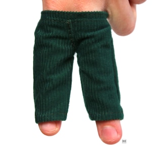 The "denim Blues" Leather Miniature Finger Pants for Fingerboarding and ...