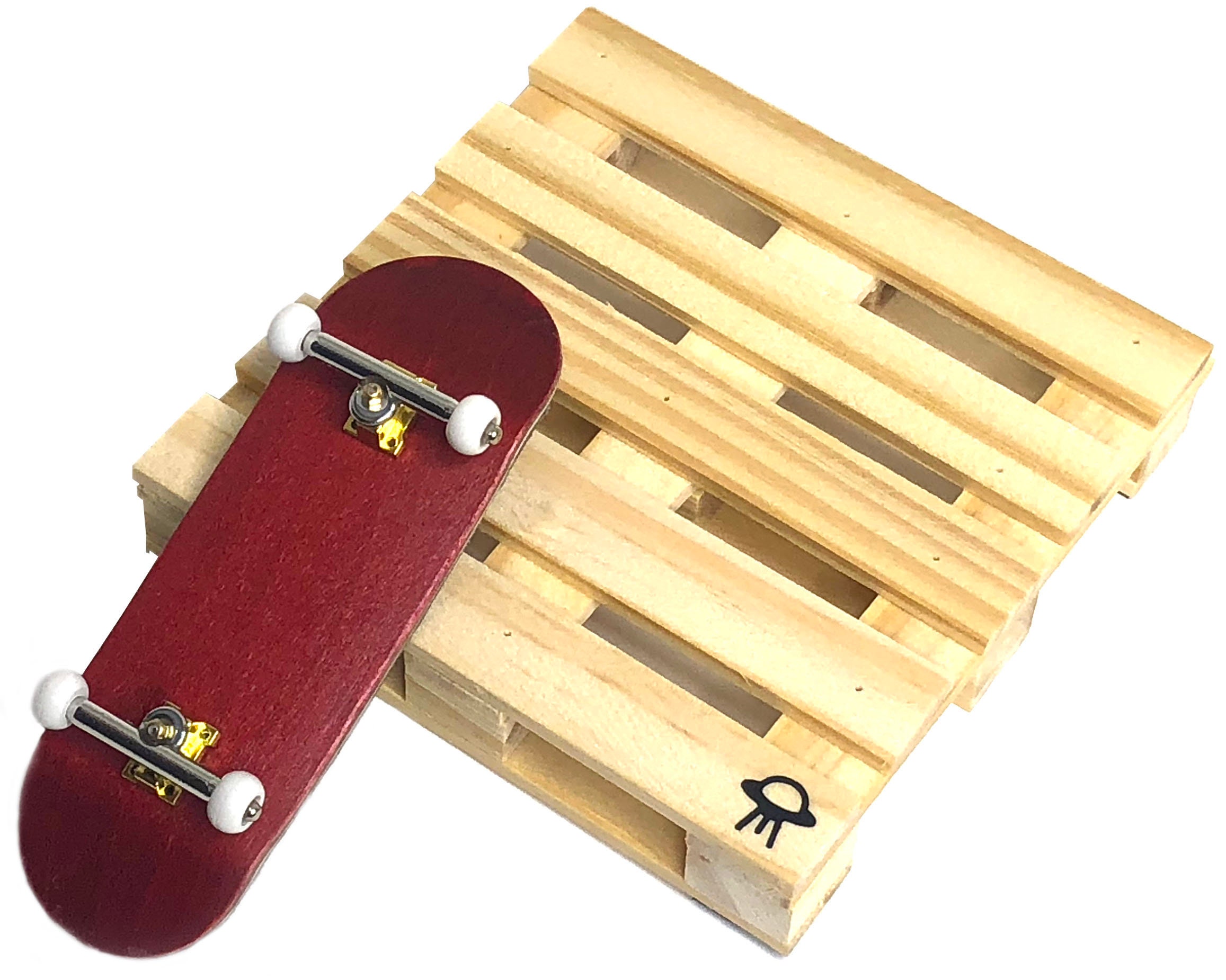 Fingerspace Miniature Wooden Pallets Mini Action Figure Fingerboard ...