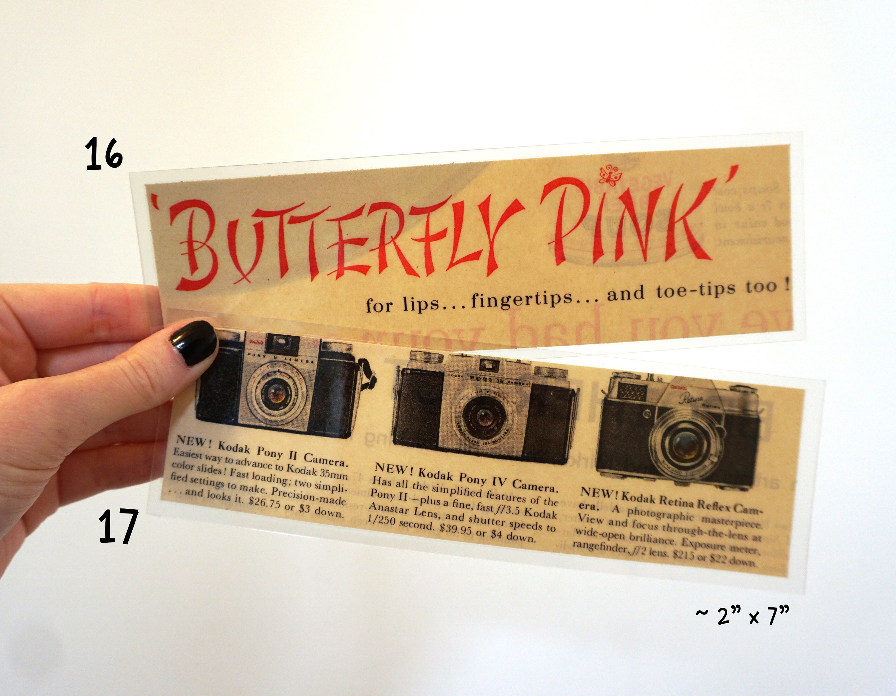 Vintage Magazine Ad Bookmarks | Laminated - Etsy