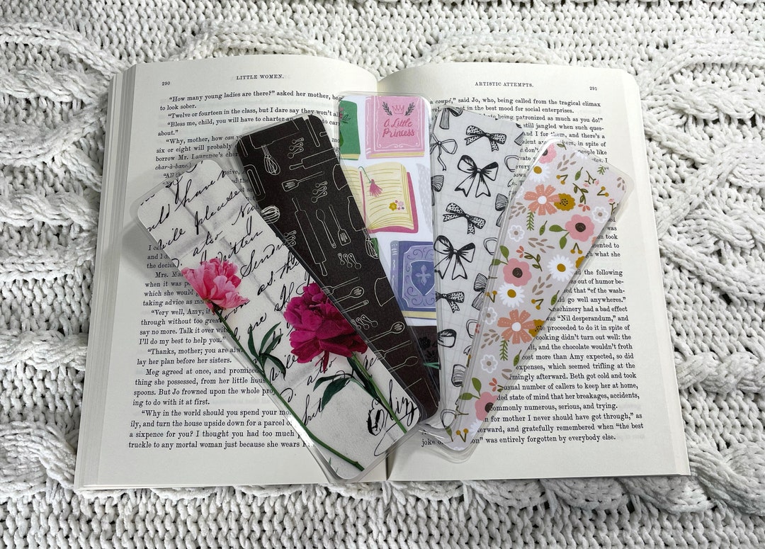 The Lara Jean Collection | Patterned Bookmarks | Laminated | Double ...