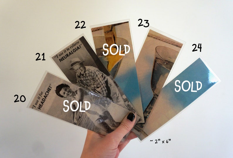 Vintage Magazine Ad Bookmarks | Laminated - Etsy