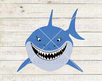 Bruce Finding Nemo Svg - Etsy
