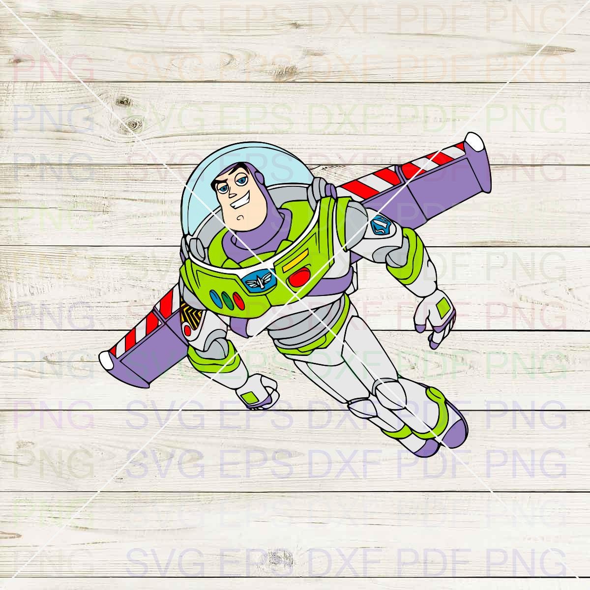 Clip Art & Image Files Papercraft Buzz Lightyear Toy Story 2 Svg Dxf ...