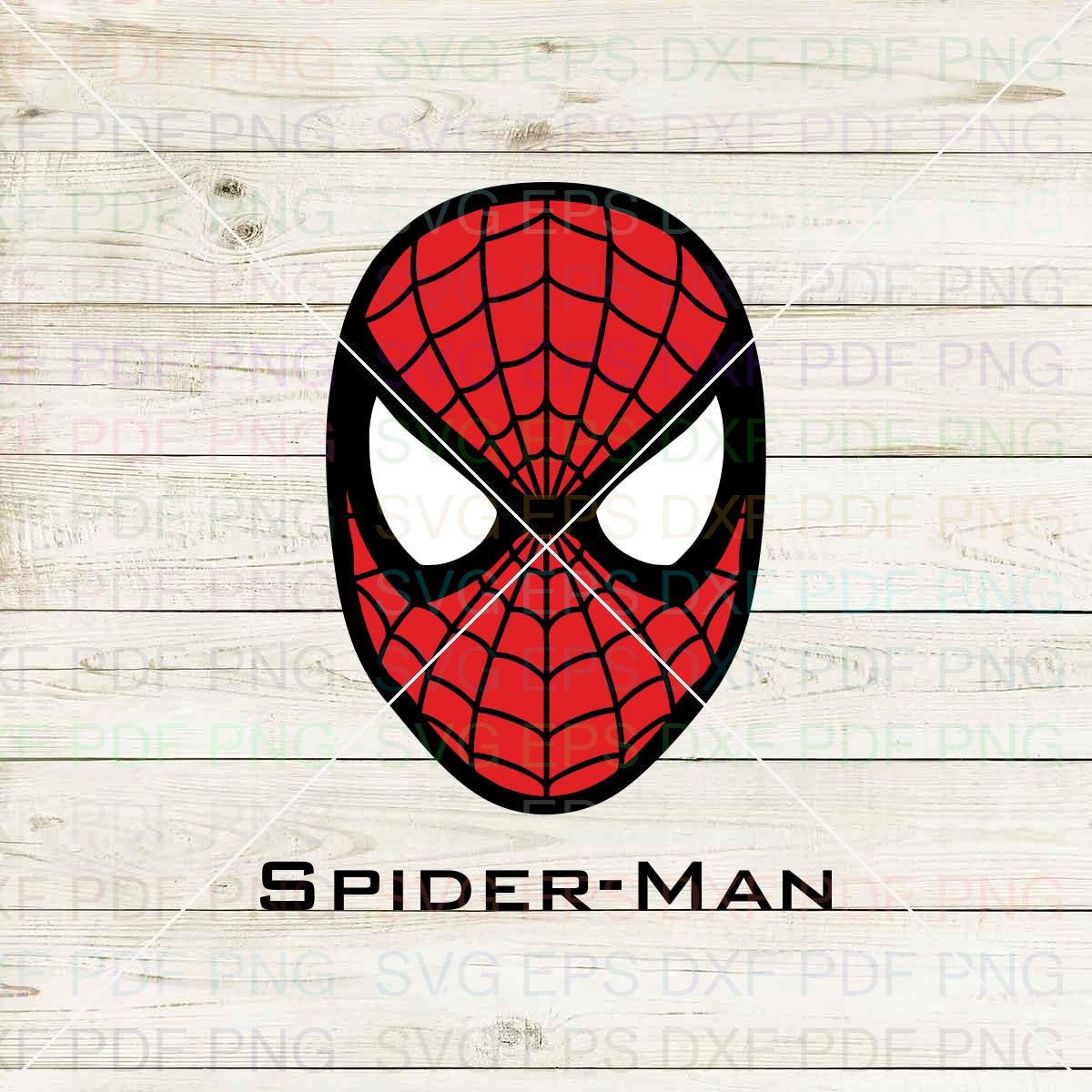 Clipart Cutting File Spider Man Logo And Face Svg Dxf Eps Pdf Png