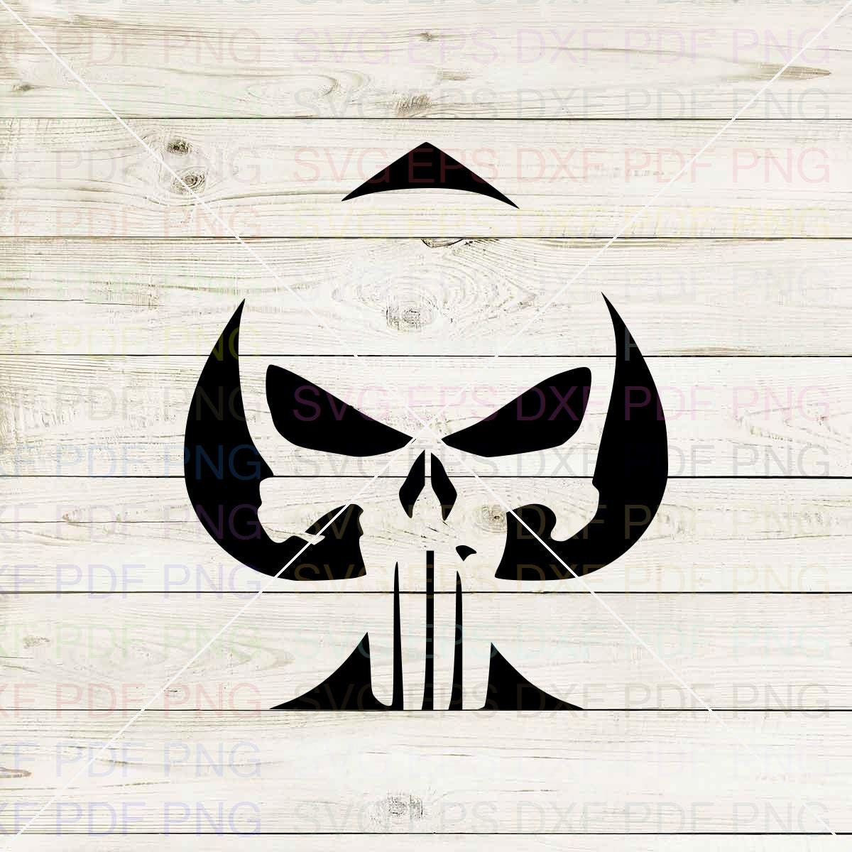 Scrapbooking Clip Art & Image Files Papercraft Punisher Silhouette 024 ...