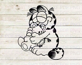 Garfield Png Vector - Etsy