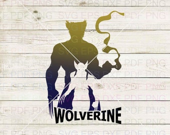 Wolverine Snikt Layered SVG PNG dxf eps pdf Cricut Cut Files ...