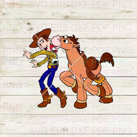 Woody And Bullseye Toy Story 020 Svg Dxf Eps Pdf Png Cricut Etsy Polska