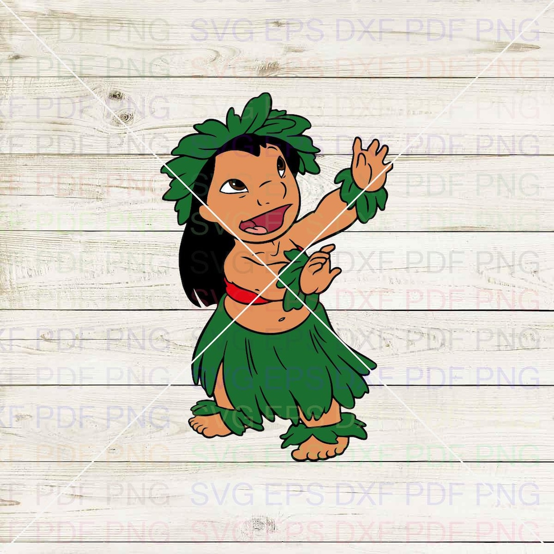 Lilo Hula Bailando Lilo Y Stitch 031 Svg Dxf Eps Pdf Png - Etsy México